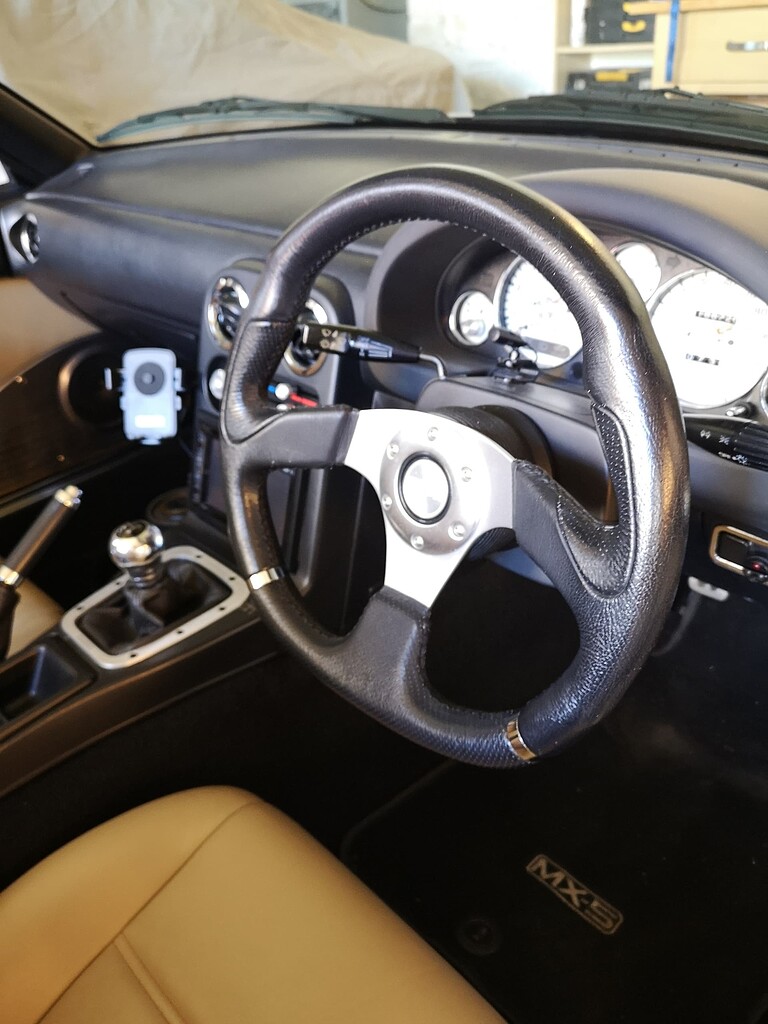 Flat bottom steering wheel with boss, 350mm, Mk1 Provisionally SOLD ...