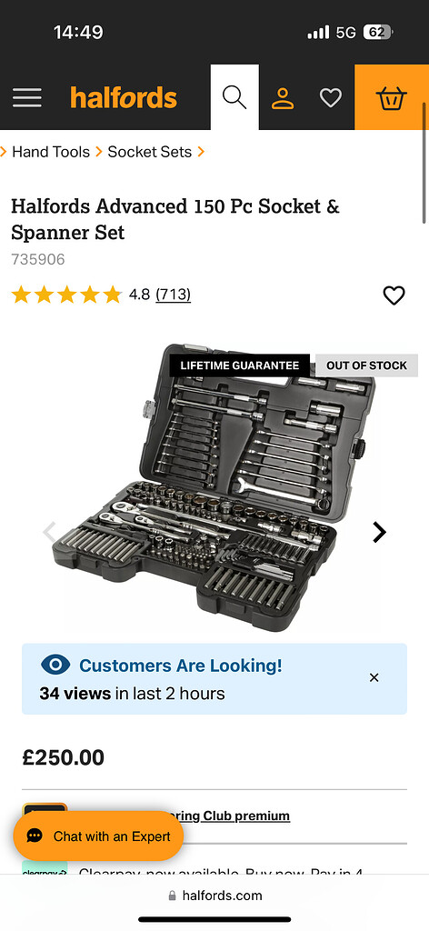 Brand new Halfords advanced socket set reduced £150 bargain - Off Topic ...