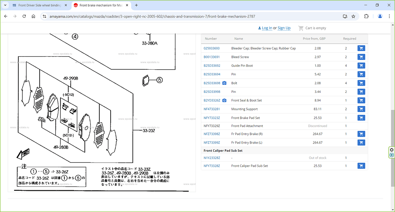 Front Driver Side wheel binding when hot, replaced everything, still ...
