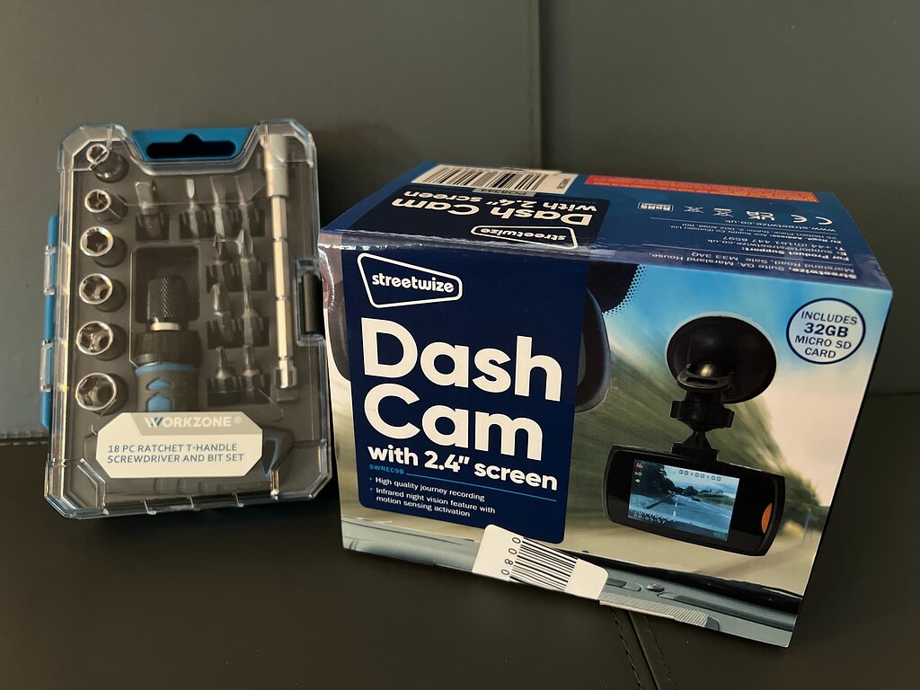 ALDI Dash Cam and Mini Tool Set - Life, The Universe and (almost ...