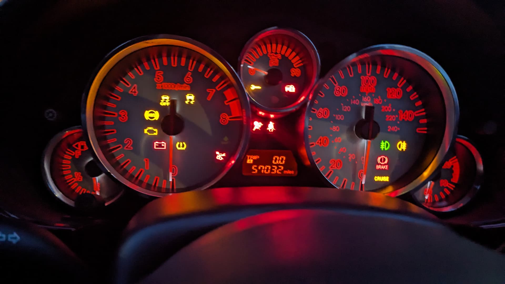 Mk3.75 Dash Warning Lights Picture - Electrics & ICE - MX-5 Owners Club ...